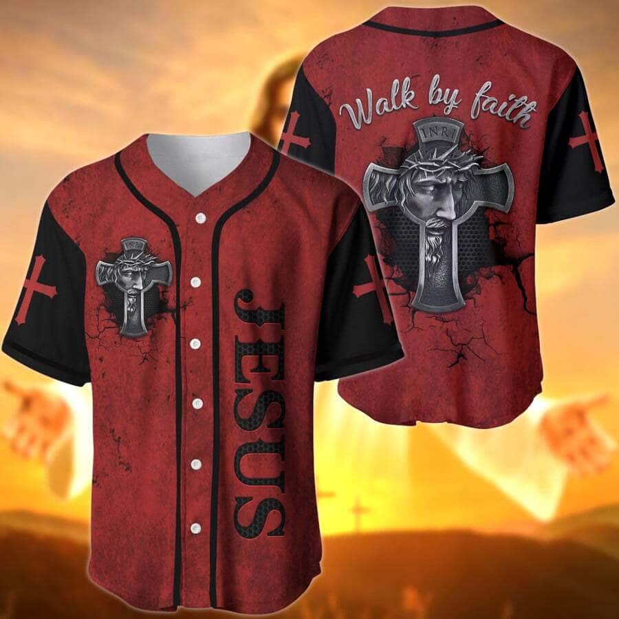 Jesus Baseball Jersey Walk By Faith