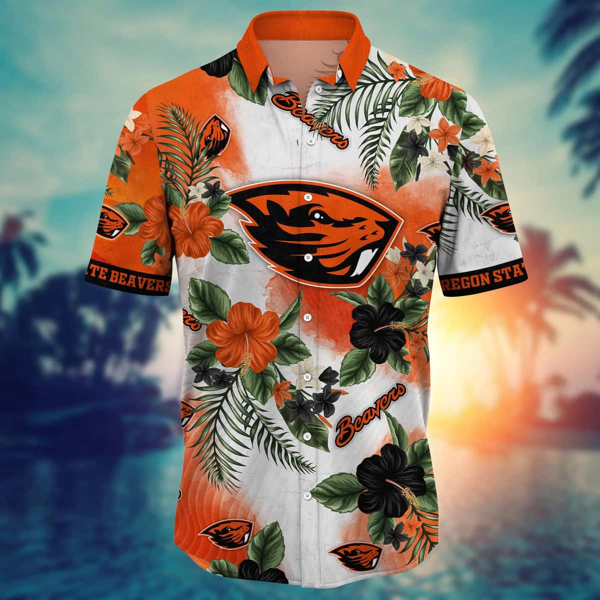 Summer Aloha NCAA Oregon State Beavers Hawaiian Shirt Basic Gift For Dad