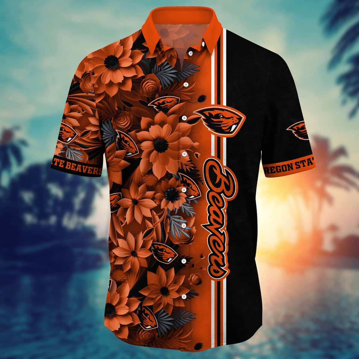 Floral Aloha NCAA Oregon State Beavers Hawaiian Shirt Trending Gift For ...